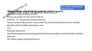 DIURETICS-NEETHU.I.S.pptx FIFTH SEMESTER.B.PHARM KUHS | PPTX