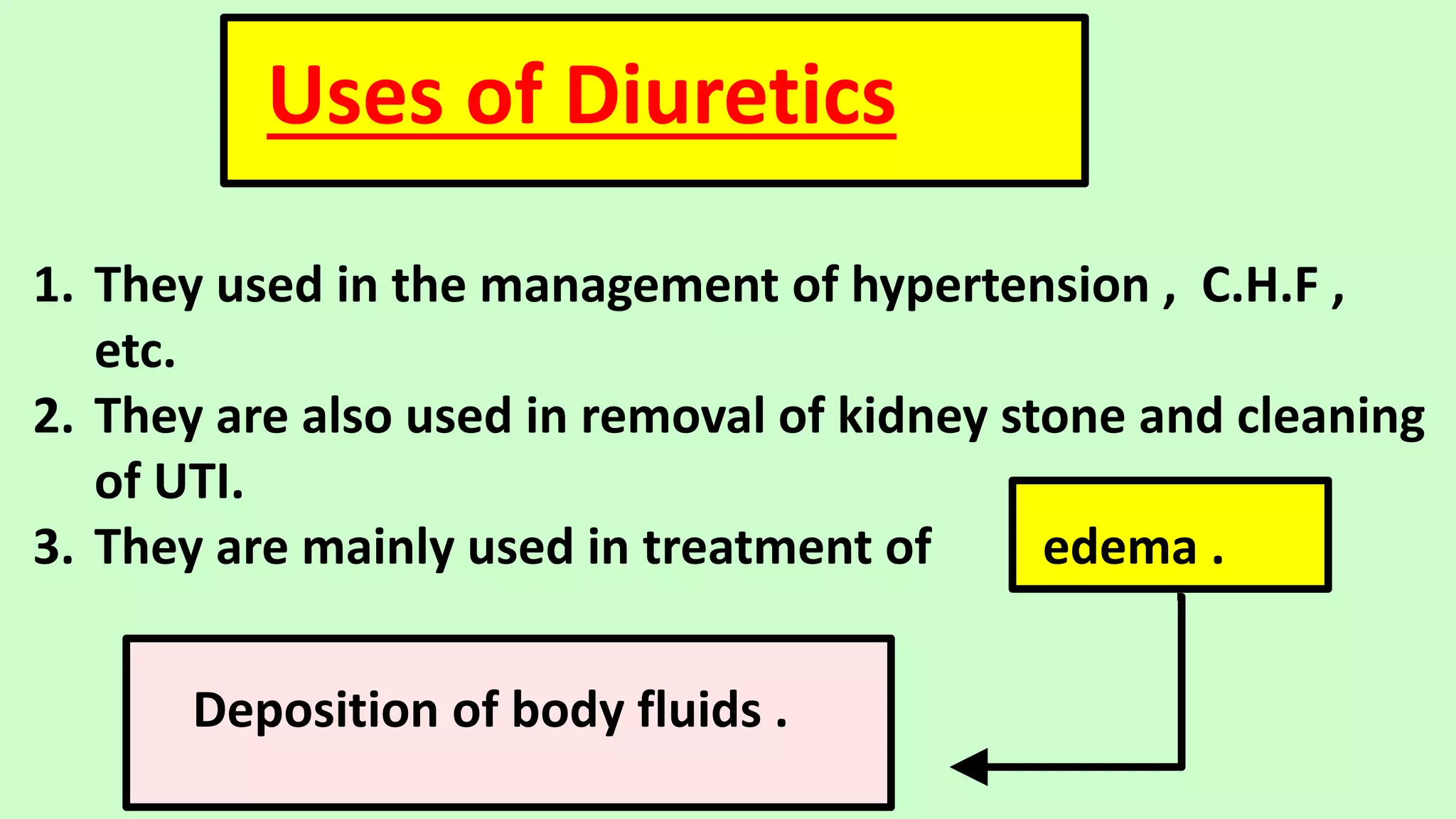 Diuretics : Classification of Diuretics | PPTX