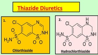 Diuretics : Classification of Diuretics | PPTX