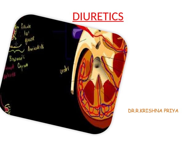 DIURETICS 15-09-23.pptx diuretics classification, mechanism of action ...