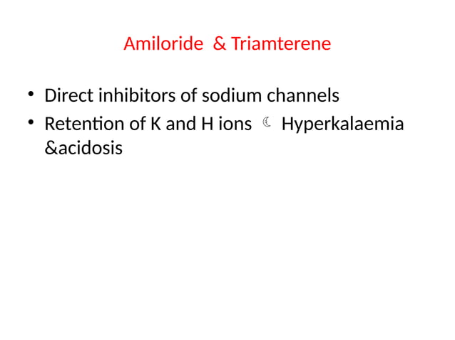 DIURETICS 15-09-23.pptx diuretics classification, mechanism of action ...