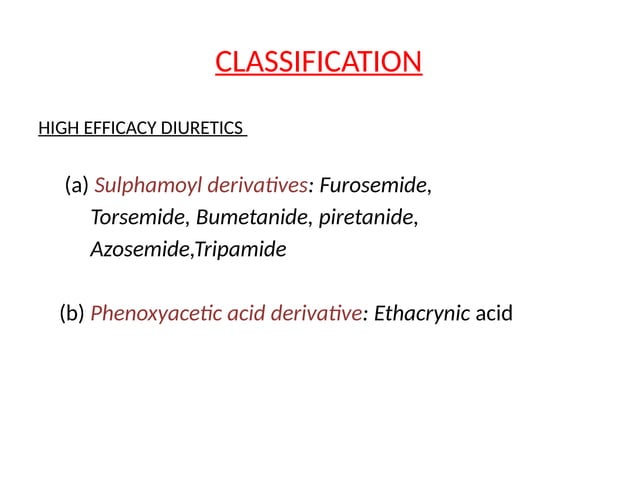 DIURETICS 15-09-23.pptx diuretics classification, mechanism of action ...