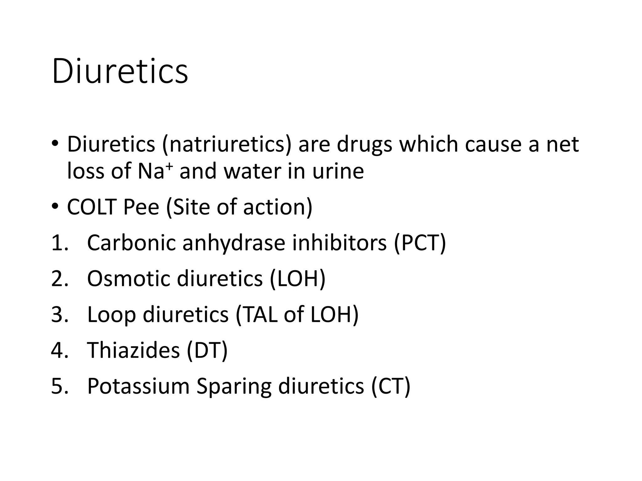 Diuretics | PPTX