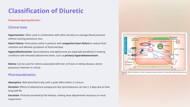 DIURETICS diuretics, classification, mechanism of action, site of ...