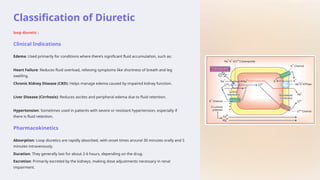 DIURETICS diuretics, classification, mechanism of action, site of ...