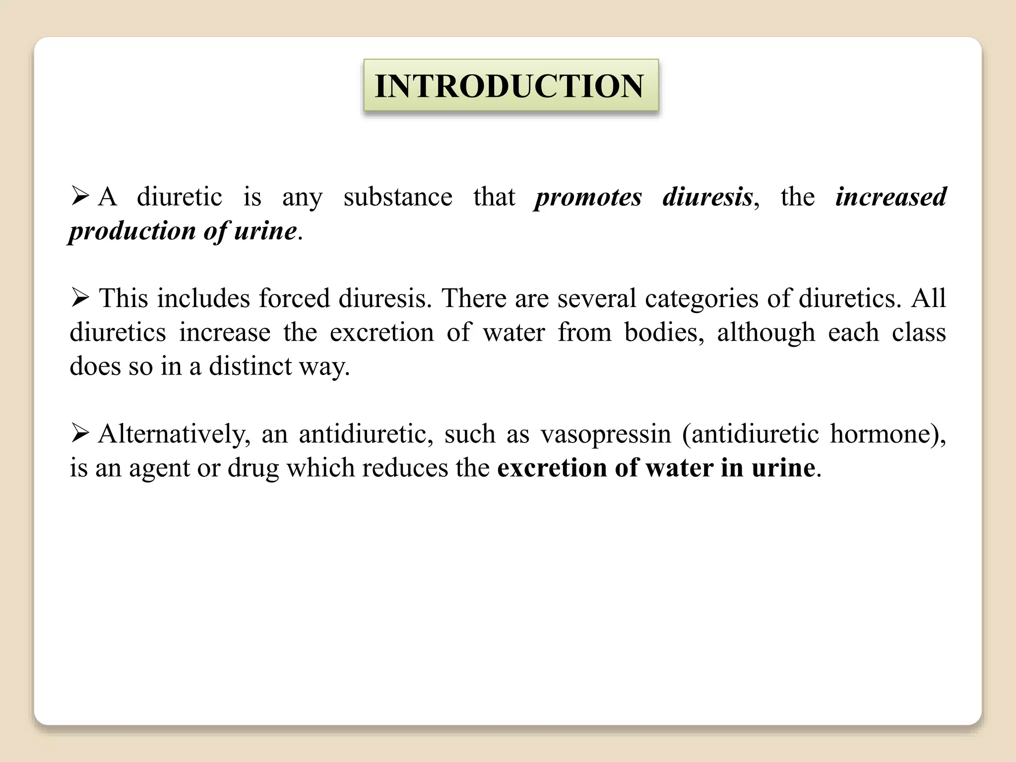Diuretics and CA inhibitors | PPTX