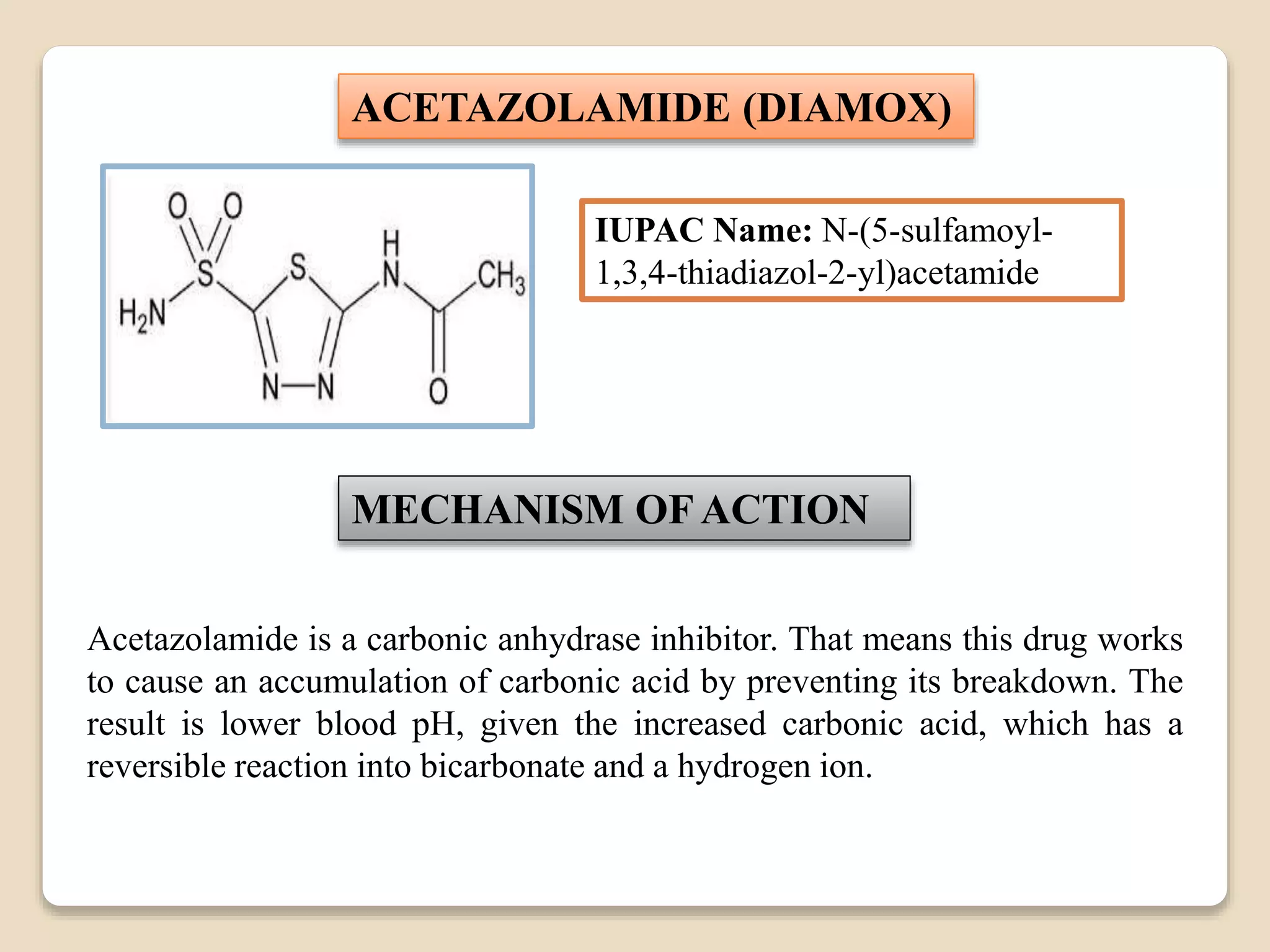 Diuretics and CA inhibitors | PPTX