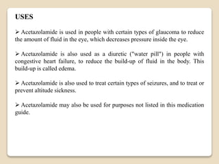 Diuretics and CA inhibitors | PPTX