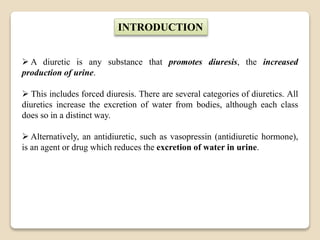 Diuretics and CA inhibitors | PPTX | Chemistry | Science
