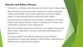 Diuretics and Kidney Dieases overview for medicalstudents.pptx