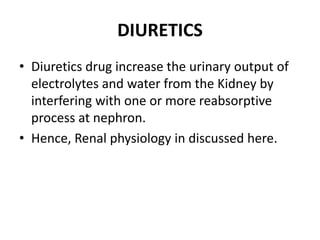 Diuretics | PPTX