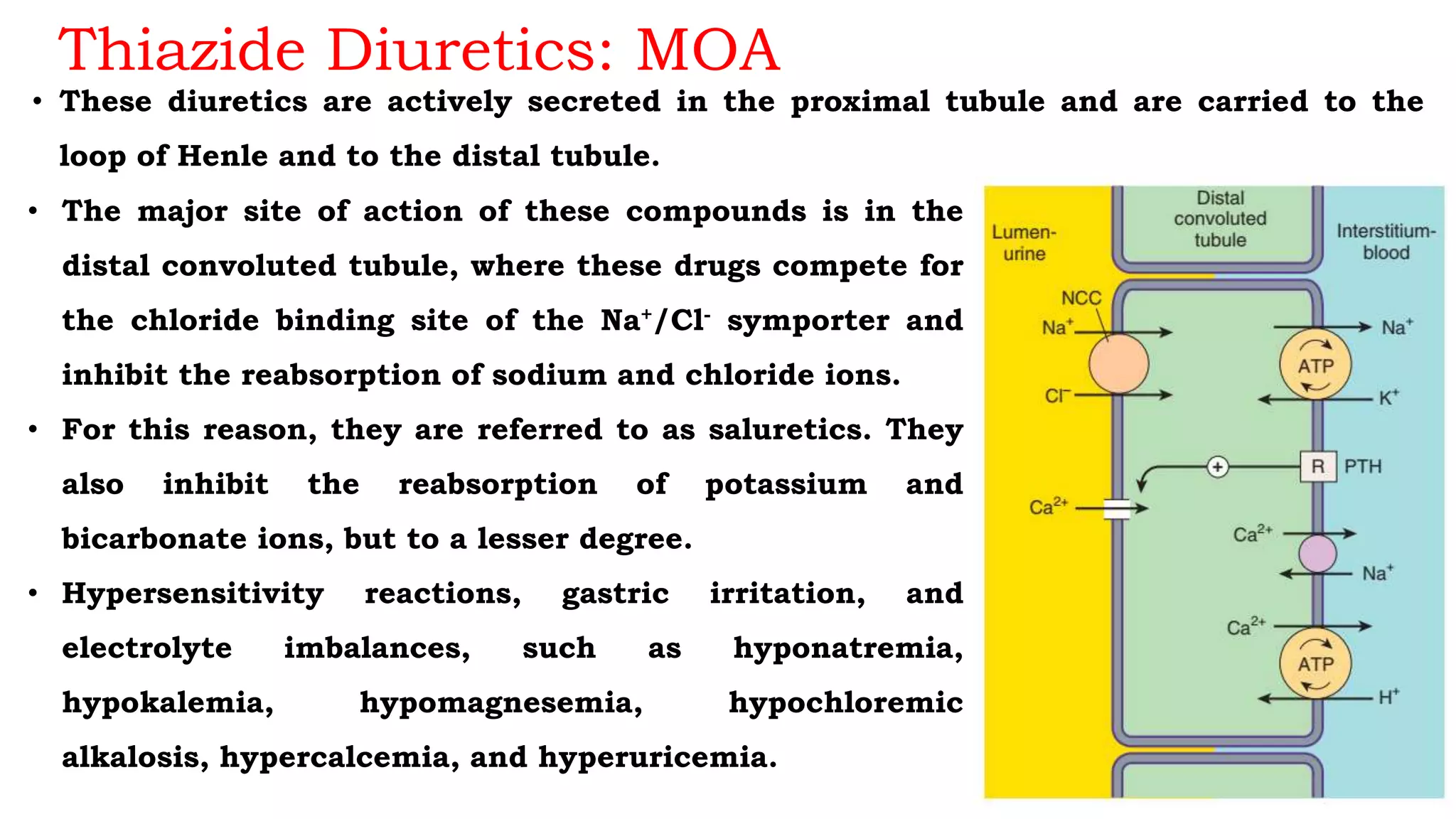 Medicinal Chemistry of Diuretics | PPTX