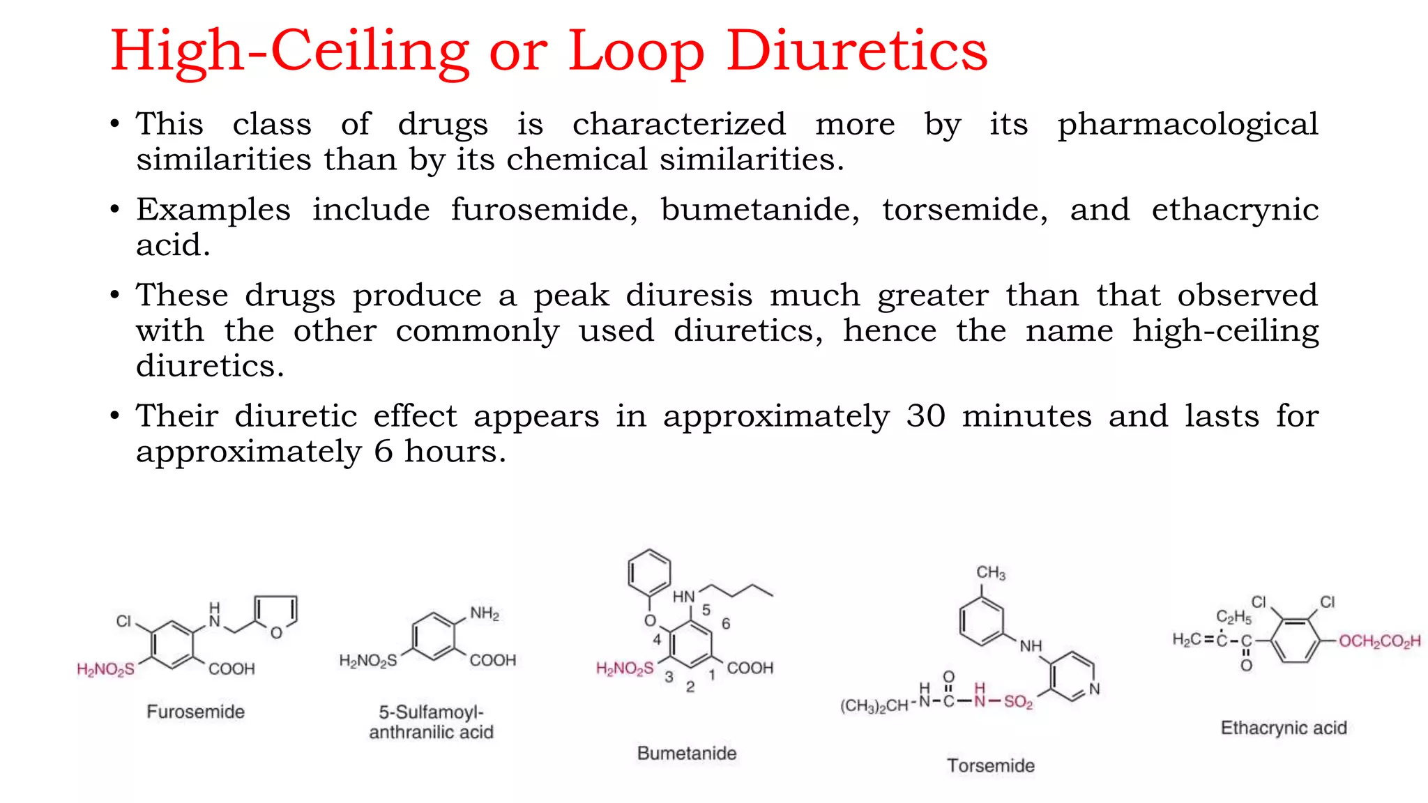 Medicinal Chemistry of Diuretics | PPTX