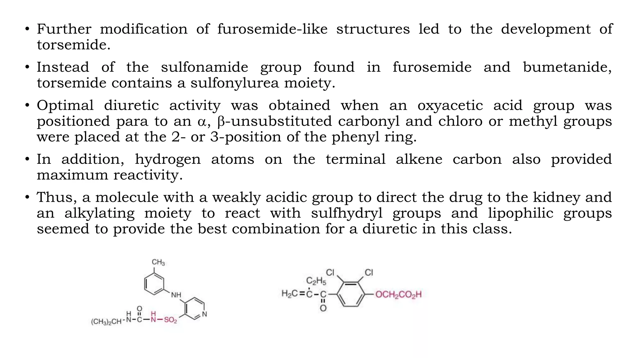 Medicinal Chemistry of Diuretics | PPTX