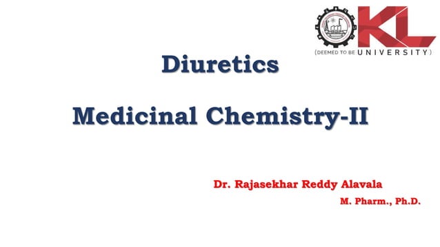 Medicinal Chemistry of Diuretics | PPTX | Pharmaceutical Drugs ...