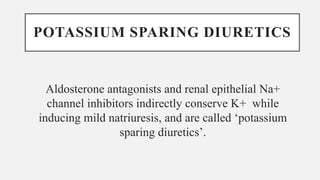 Pharmacology of Diuretics | PPTX