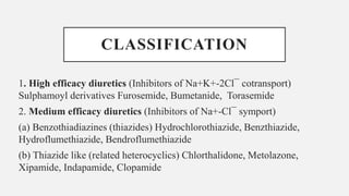 Pharmacology of Diuretics | PPTX
