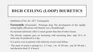 Pharmacology of Diuretics | PPTX