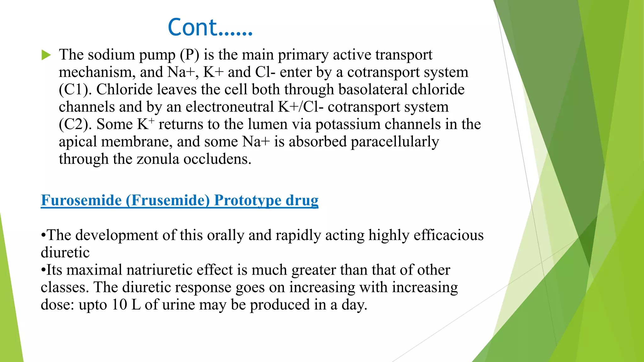 Diuretics & Their Mechanism.PPT