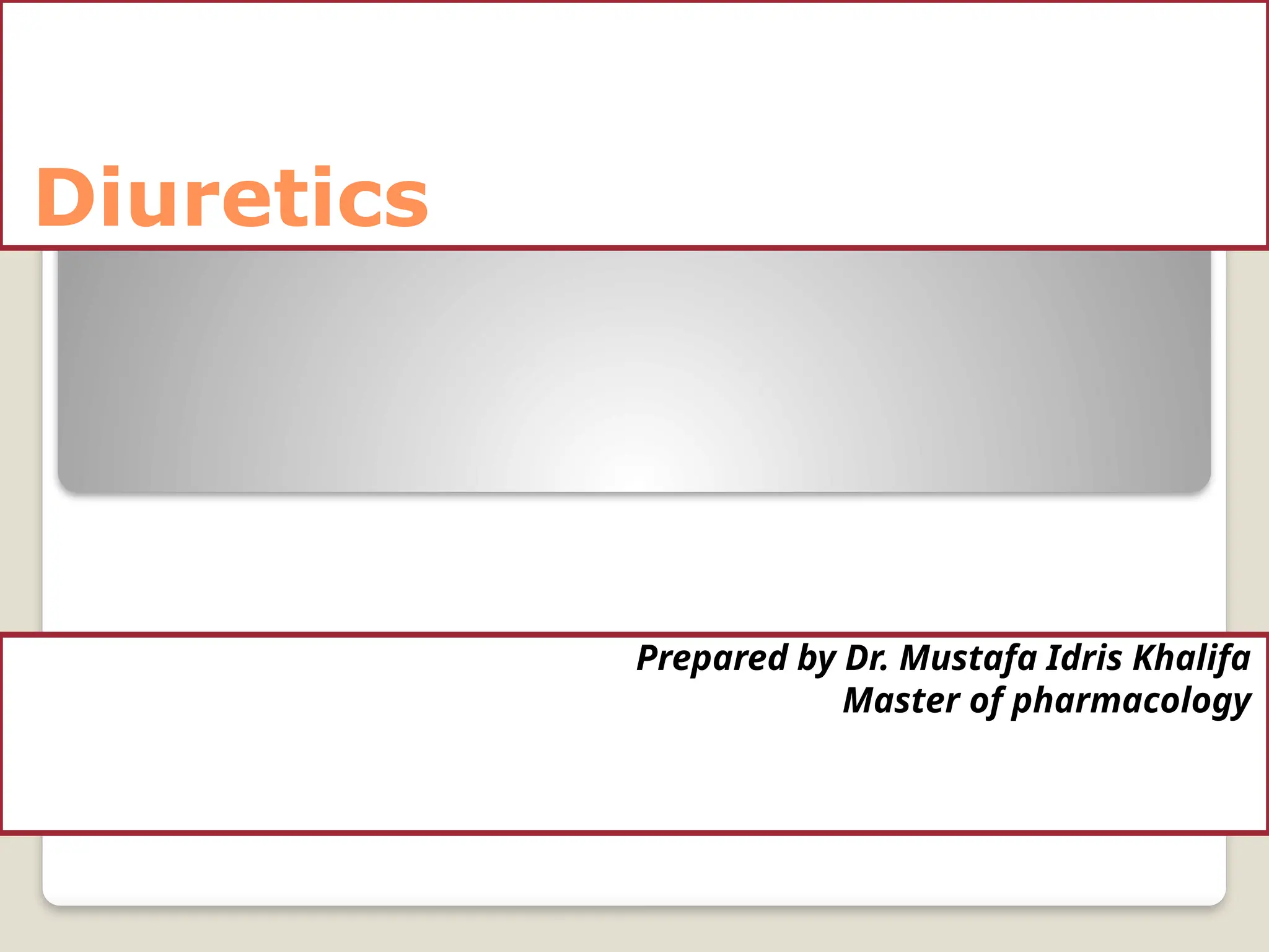 Drug used as diuretics such as loop diuretic | PPTX