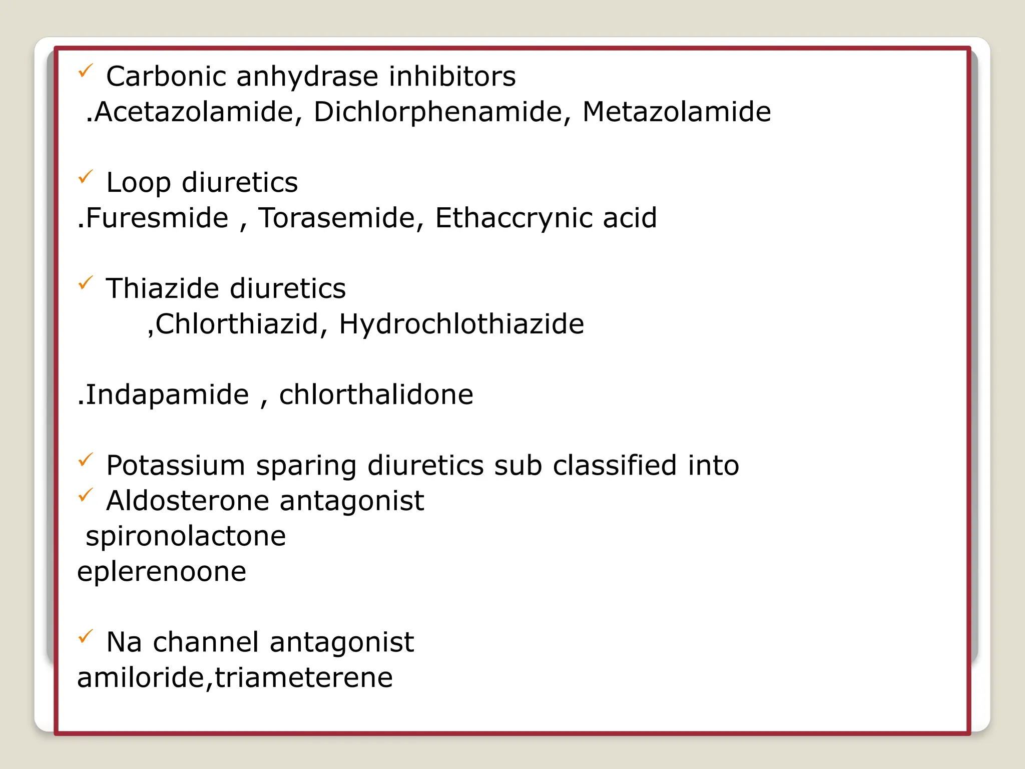 Drug used as diuretics such as loop diuretic | PPTX