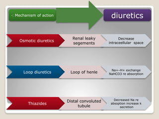 Drug used as diuretics such as loop diuretic | PPTX
