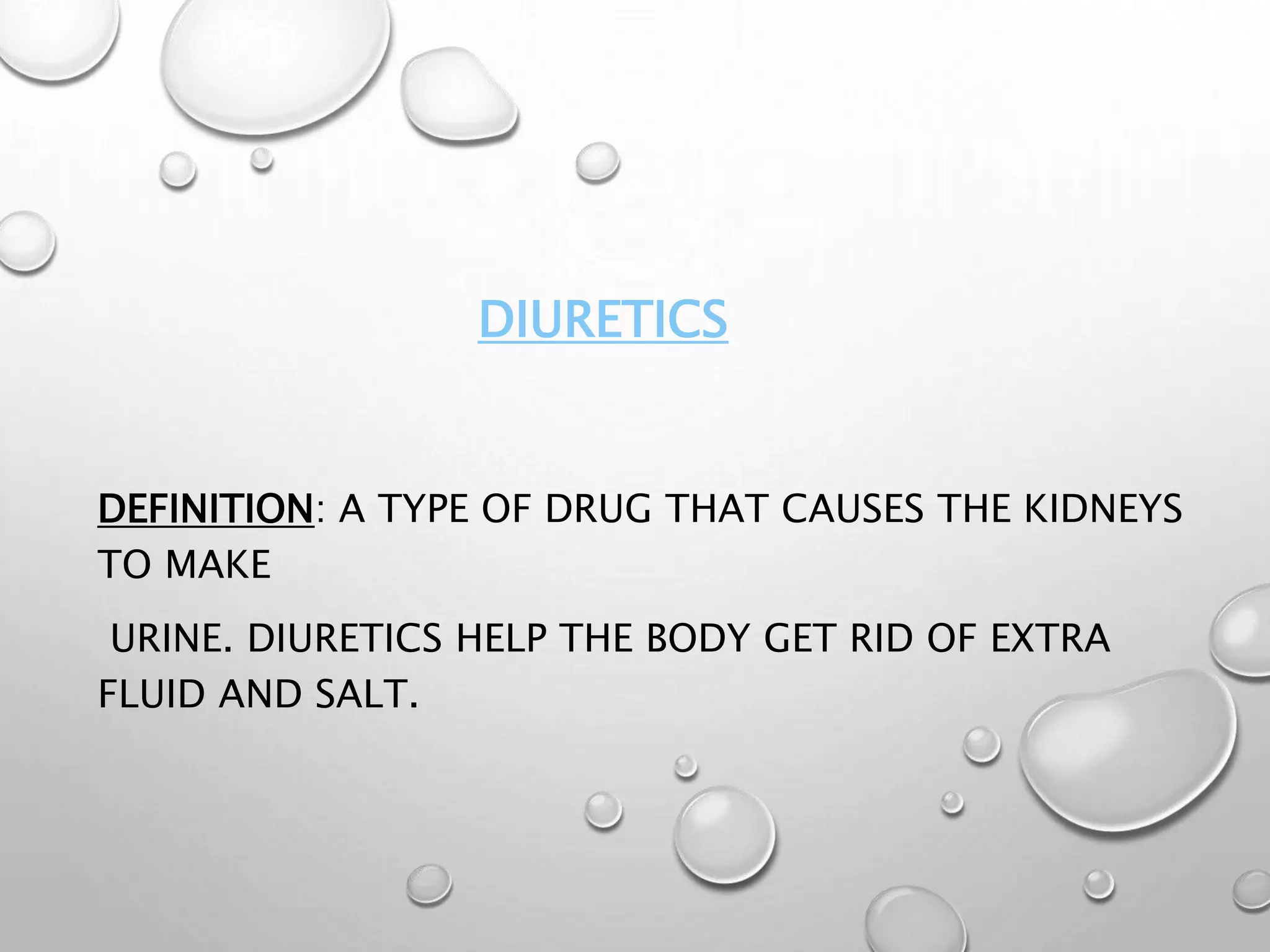 DIURETICS ppt by Ms.Aishwarya Teli | PPTX