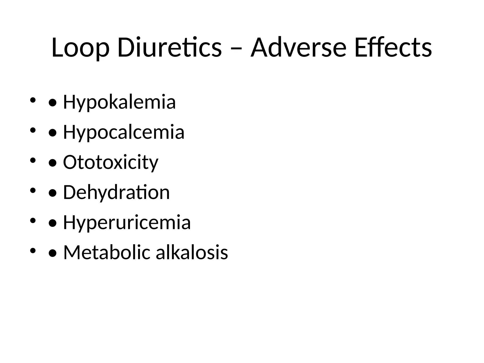 Diuretics mechanism of action, adverse effects and interactions | PPTX