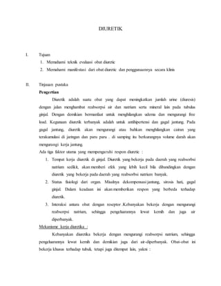 Diuretik | DOCX