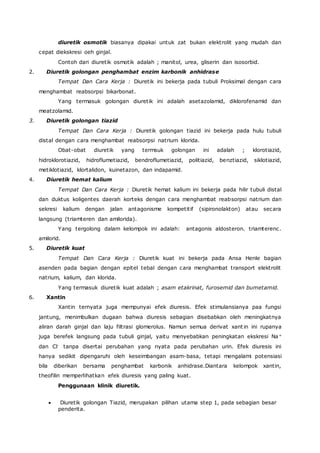 Diuretik percobaan | DOCX