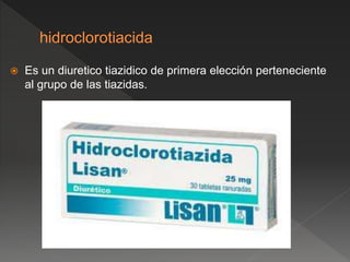 Diuréticos tazidicos | PPTX