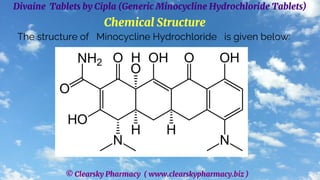 Divaine Tablets by Cipla (Generic Minocycline Hydrochloride Tablets) | PDF