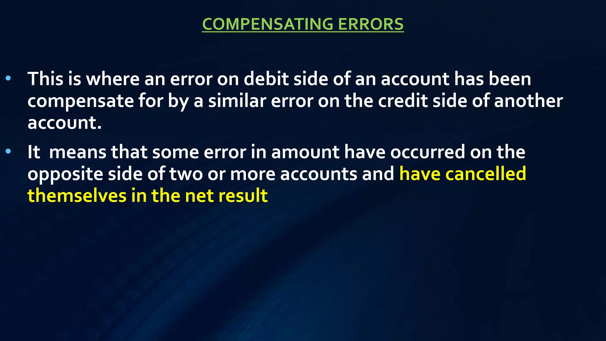Trial Balance its error and its rectification | PPTX