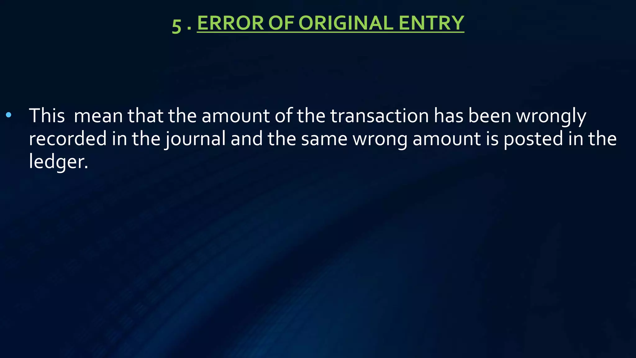 Trial Balance its error and its rectification | PPTX