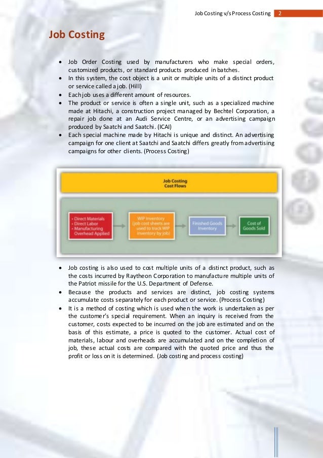 THE MAIN DIFFERENCE BETWEEN JOB COSTING AND PROCESS COSTING IS THAT I… THE MAIN DIFFERENCE BETWEEN JOB COSTING AND PROCESS COSTING IS THAT I…