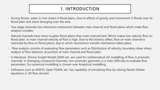 velocity distribution in diverging Channel.pptx