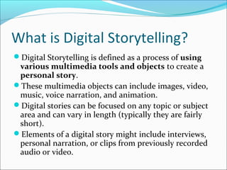 Dive Into Digital Storytelling! | PPT