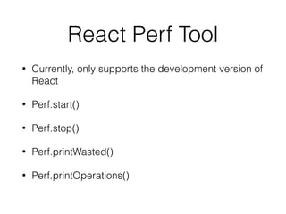 Dive into React Performance | PPT