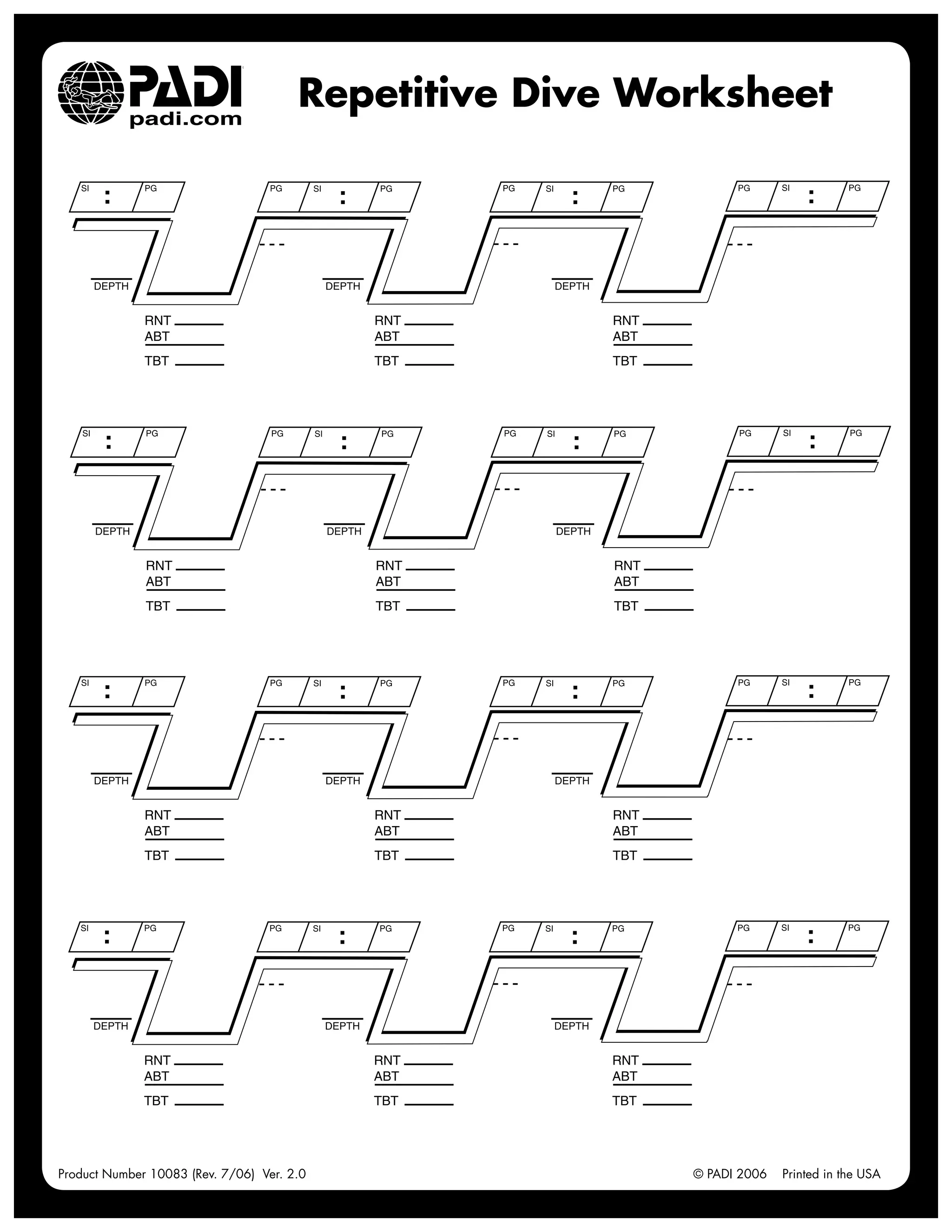 Dive plan-worksheet | PDF