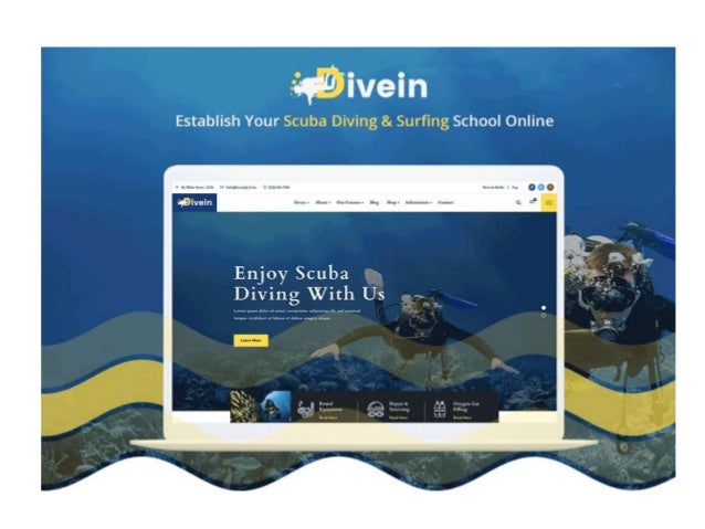 Divein – Scuba Diving & Surfing WordPress Theme | PPTX