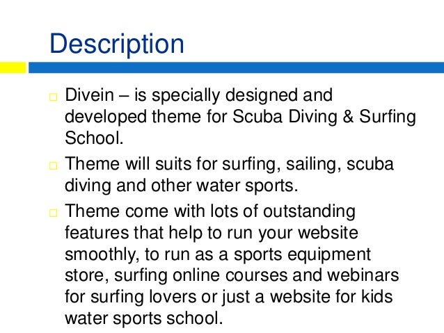 Divein – Scuba Diving & Surfing WordPress Theme | PPTX