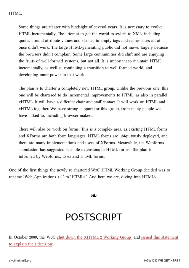 Dive into HTML5 | PDF