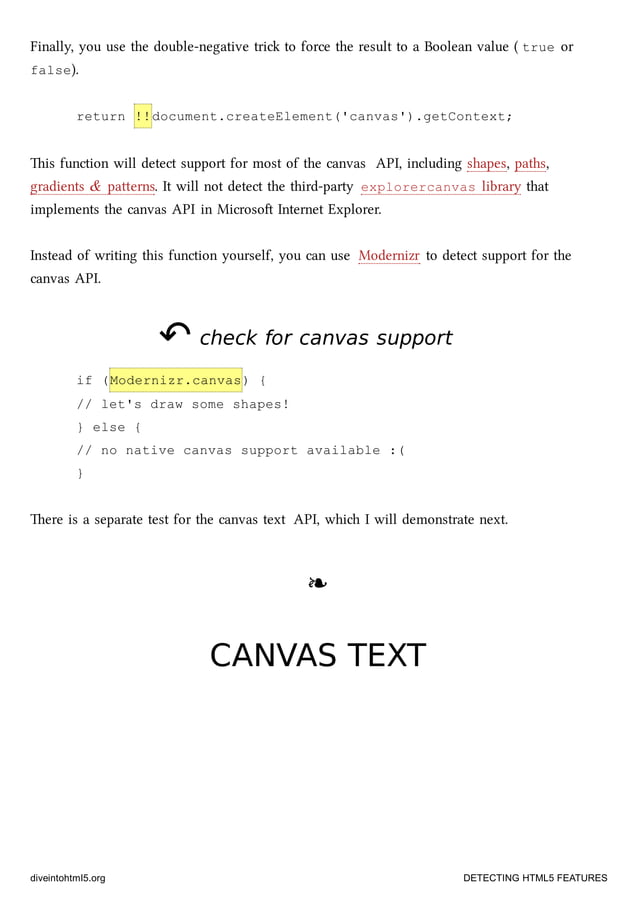 Dive into HTML5 | PDF