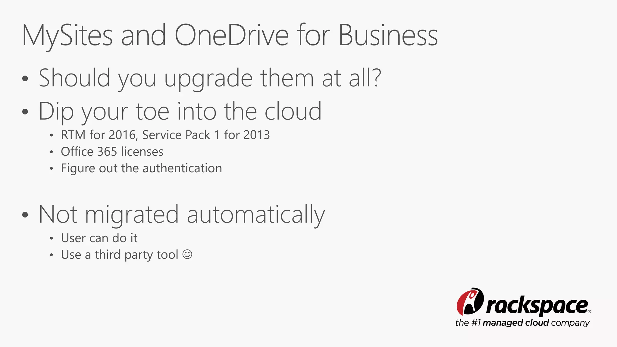 Dive into Microsoft SharePoint Server 2016 Upgrade, Migration and beyond | PPT