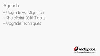 Dive into Microsoft SharePoint Server 2016 Upgrade, Migration and beyond | PPTX | Databases ...