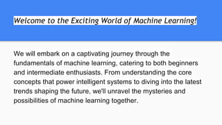 Dive into Machine Learning Event MUGDSC.pptx