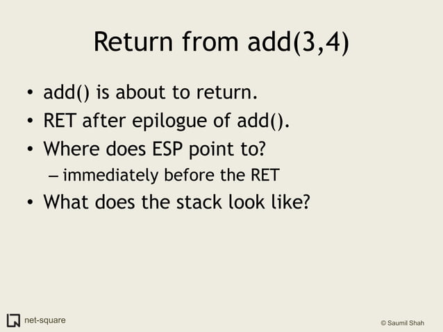 Dive into ROP - a quick introduction to Return Oriented Programming | PPT