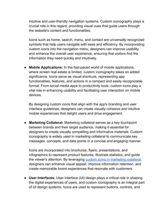 Dive into the Use Cases of Iconography Design | PDF