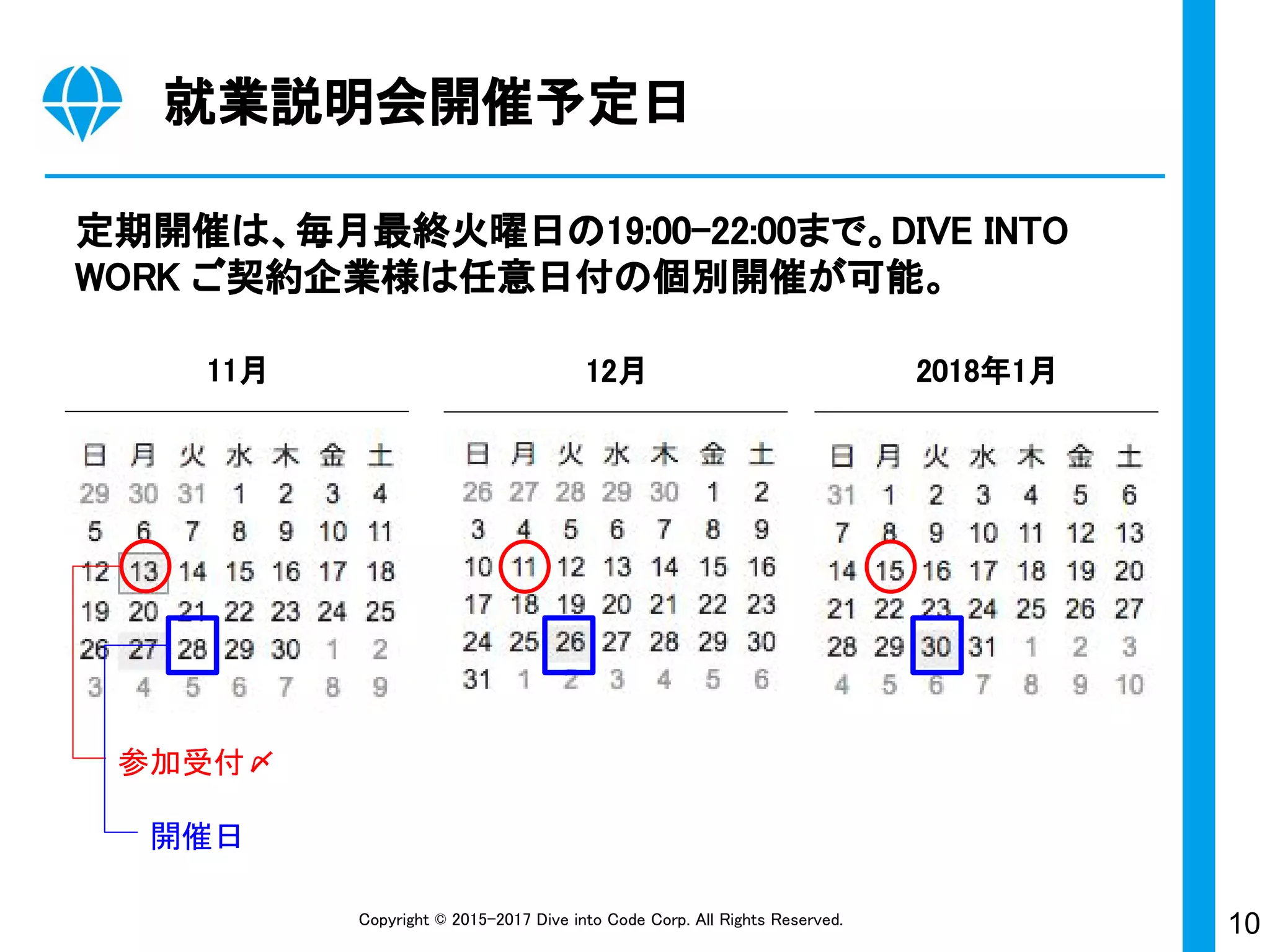 DIVE INTO WORK 就業説明会のご案内 | PPT