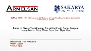 Improve Divers Tracking and Classification in Sonar Images Using Robust ...